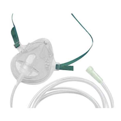 AirLife Medium-Concentration Oxygen Mask with Under Chin Strap and 7'