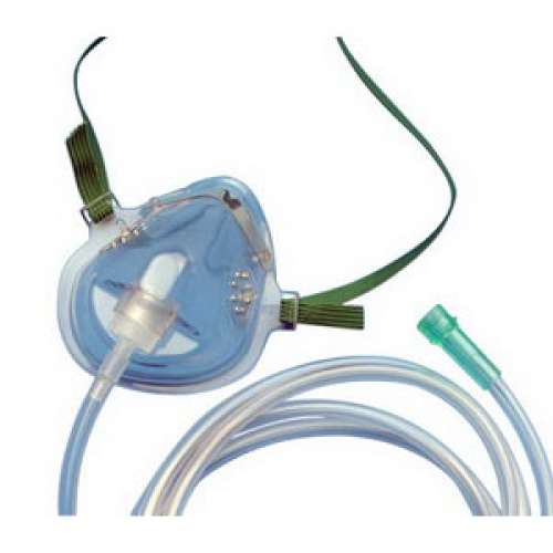 Medium-Concentration Oxygen Mask, Elongated with Universal Tubing Connector