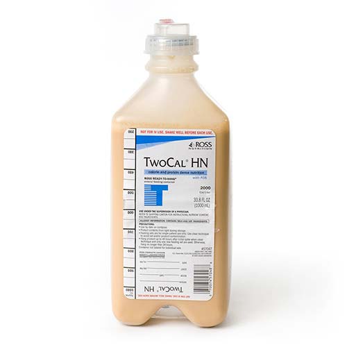 TwoCal HN with FOS, 1000 mL, Ready to Hang with Safety Screw Connector,